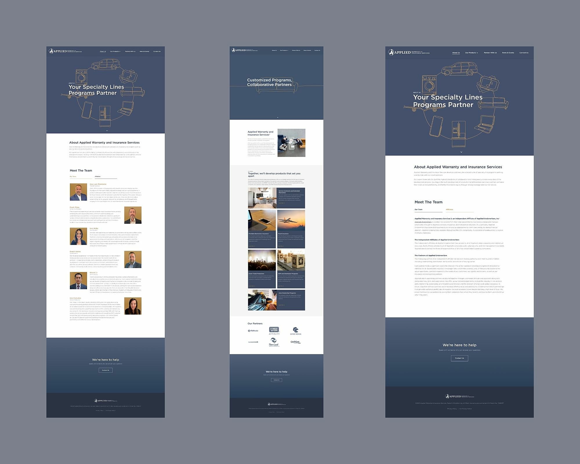 Applied Warranty and Insurance Website Indigo Award winner 2023