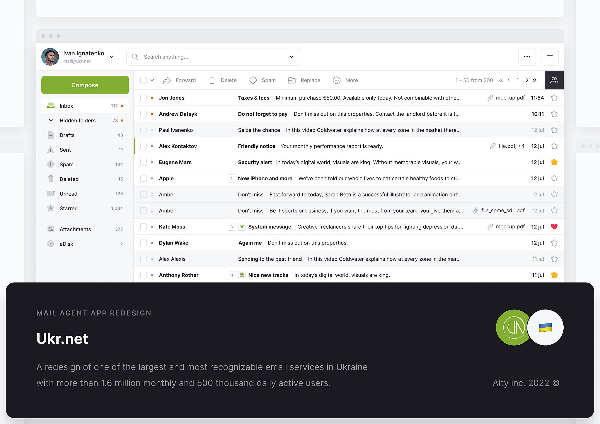 Ukr.net email app Indigo Award winner 2023